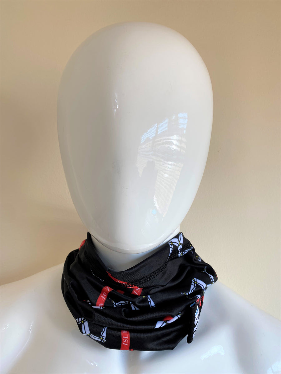 151s Snood Face Mask Neck Warmer - Isle Of Man Black || Worn By Winners