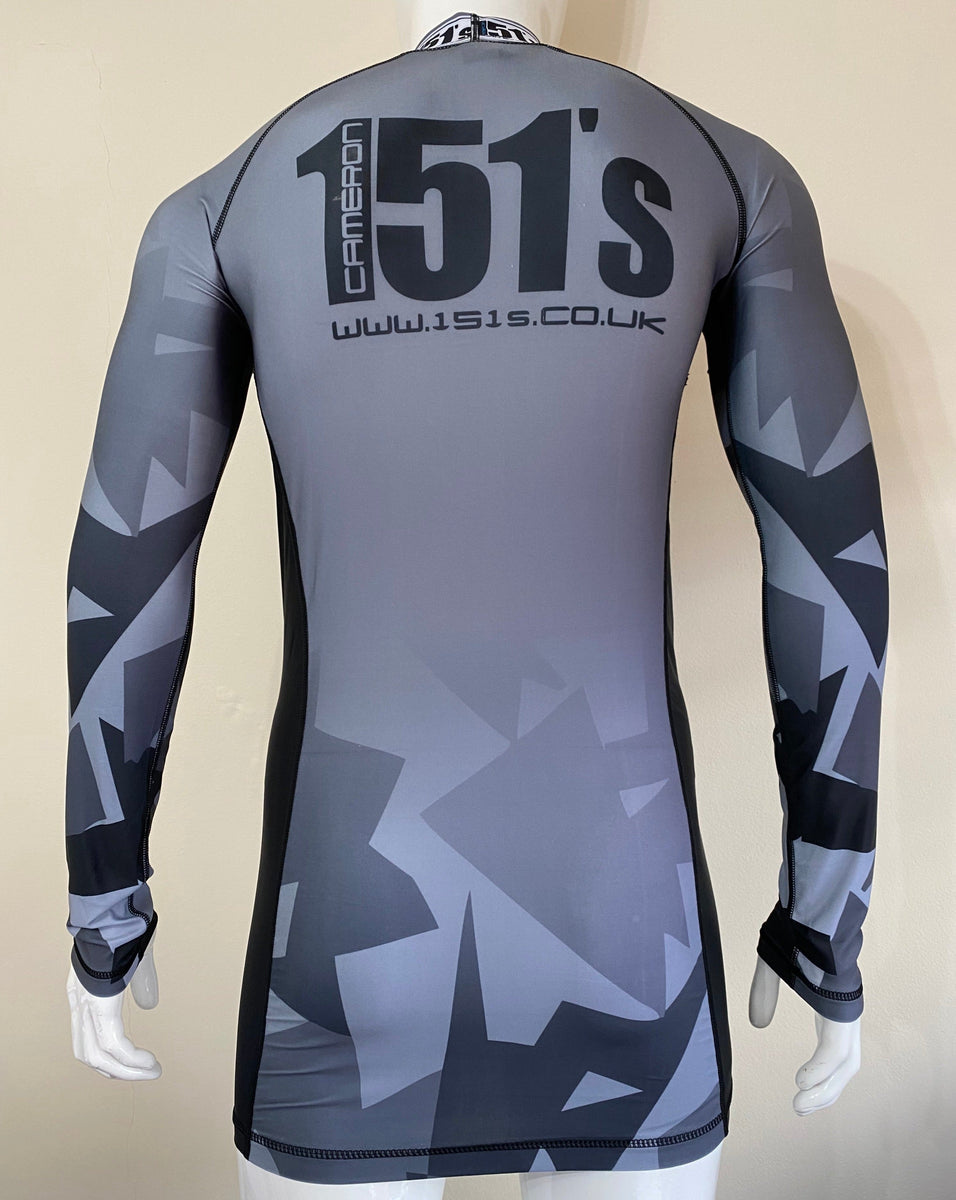 151s Kids Compression Base Layer Top - Abstract Grey Black || Worn By ...