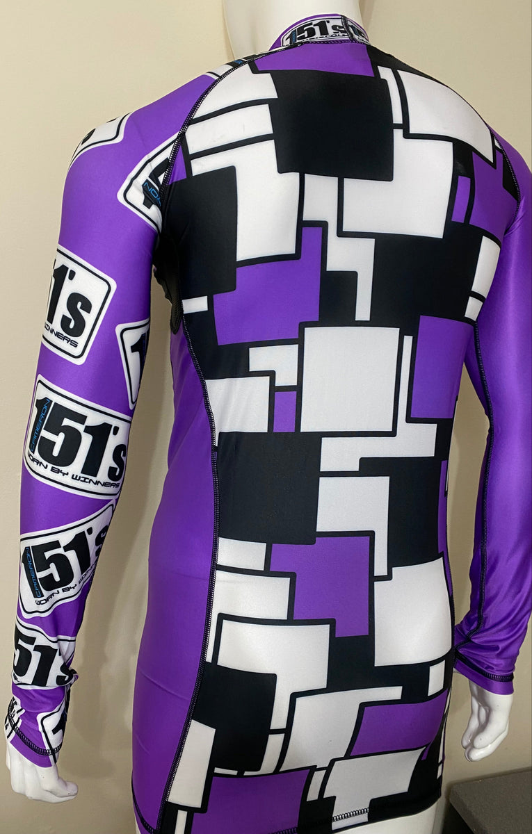 151s Compression Base Layer Top - Purple Block || Worn By Winners